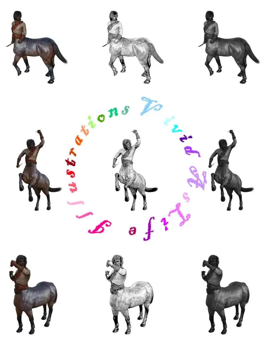 Stock Art - Male Centaur Alchemist - Production Platform 3 | Stock Art ...