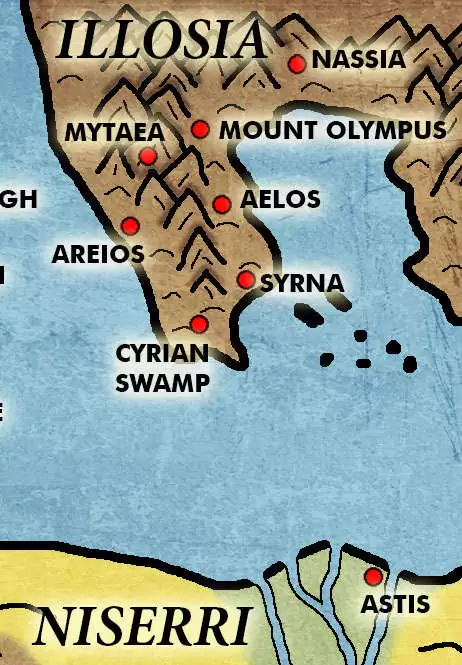 Mythic: Map of the Known World - Chimera Press | DriveThruRPG