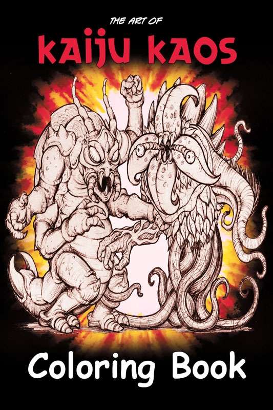 The Art of Kaiju Kaos - Coloring Book #1 - Bailey Records | DriveThruRPG