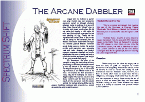 Unlikely Heroes: The Arcane Dabbler - Plot Device | DriveThruRPG