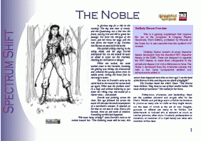 Unlikely Heroes: The Noble - Plot Device | DriveThruRPG