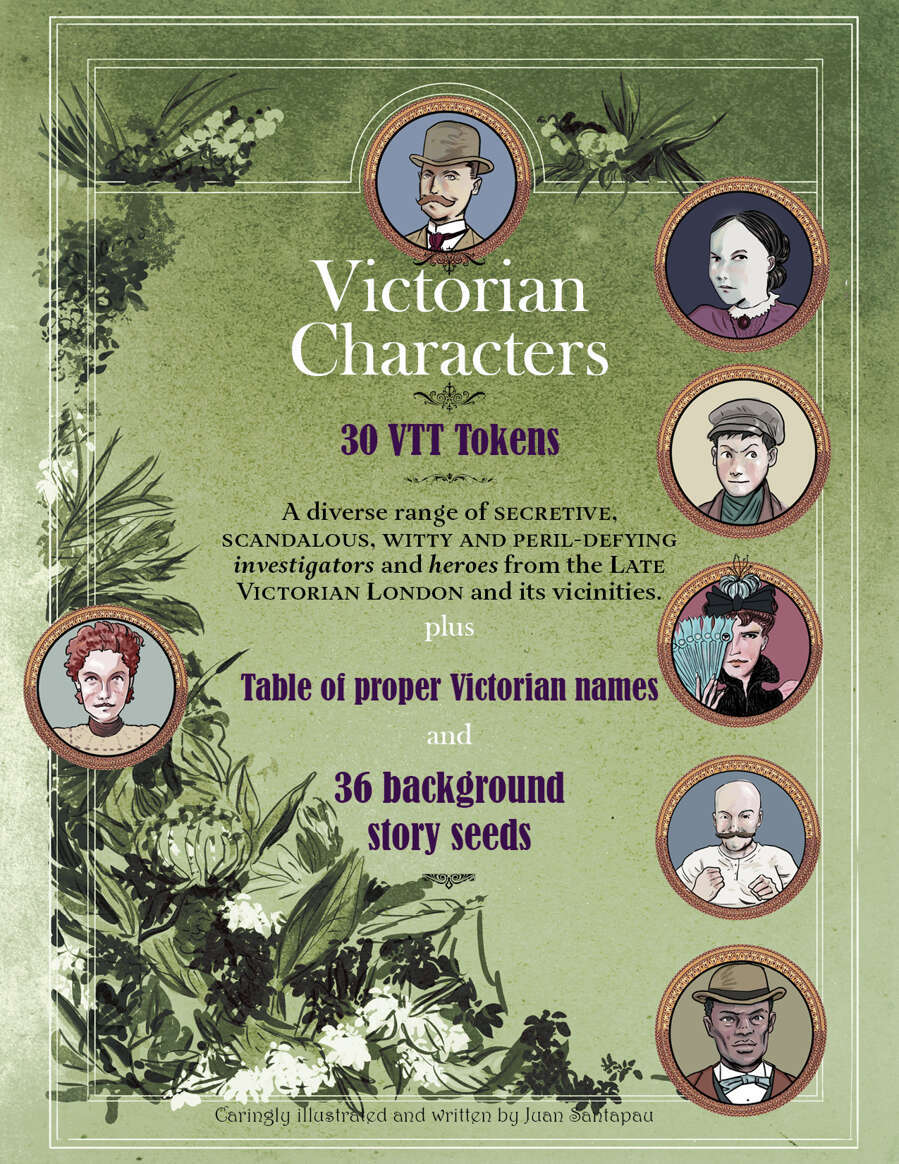 Victorian Characters - VTT Tokens - The Secret Knots | DriveThruRPG