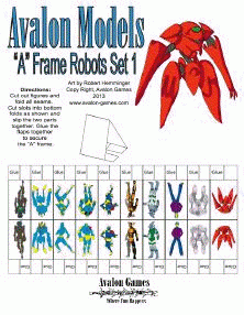 Avalon Models, “A” Frame Robots Set 1 - Avalon Game Company | Avalon ...