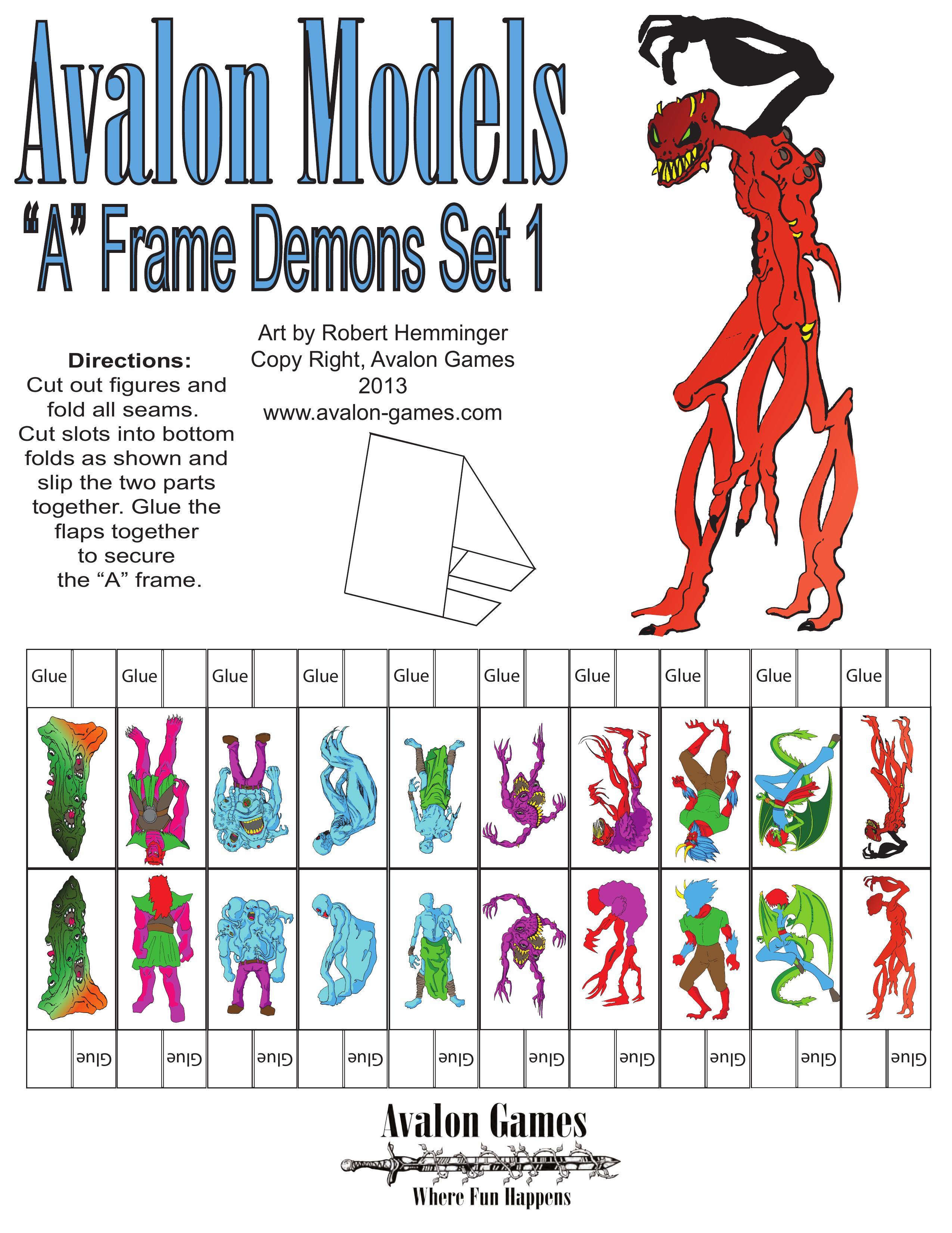 Avalon Models, “A” Frame Demons - Avalon Game Company | Avalon Models ...