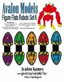 Avalon Models, Figure Flat Robots Set 6 - Avalon Game Company | Avalon ...