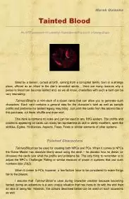 Tainted Blood - Avalon Game Company | RPG Goodies | DriveThruRPG