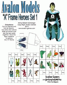 Avalon Models, “A” Super Heroes Set 1 - Avalon Game Company | Avalon ...