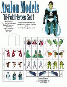 Avalon Models, Tri-Frame Super Heroes Set 1 - Avalon Game Company ...