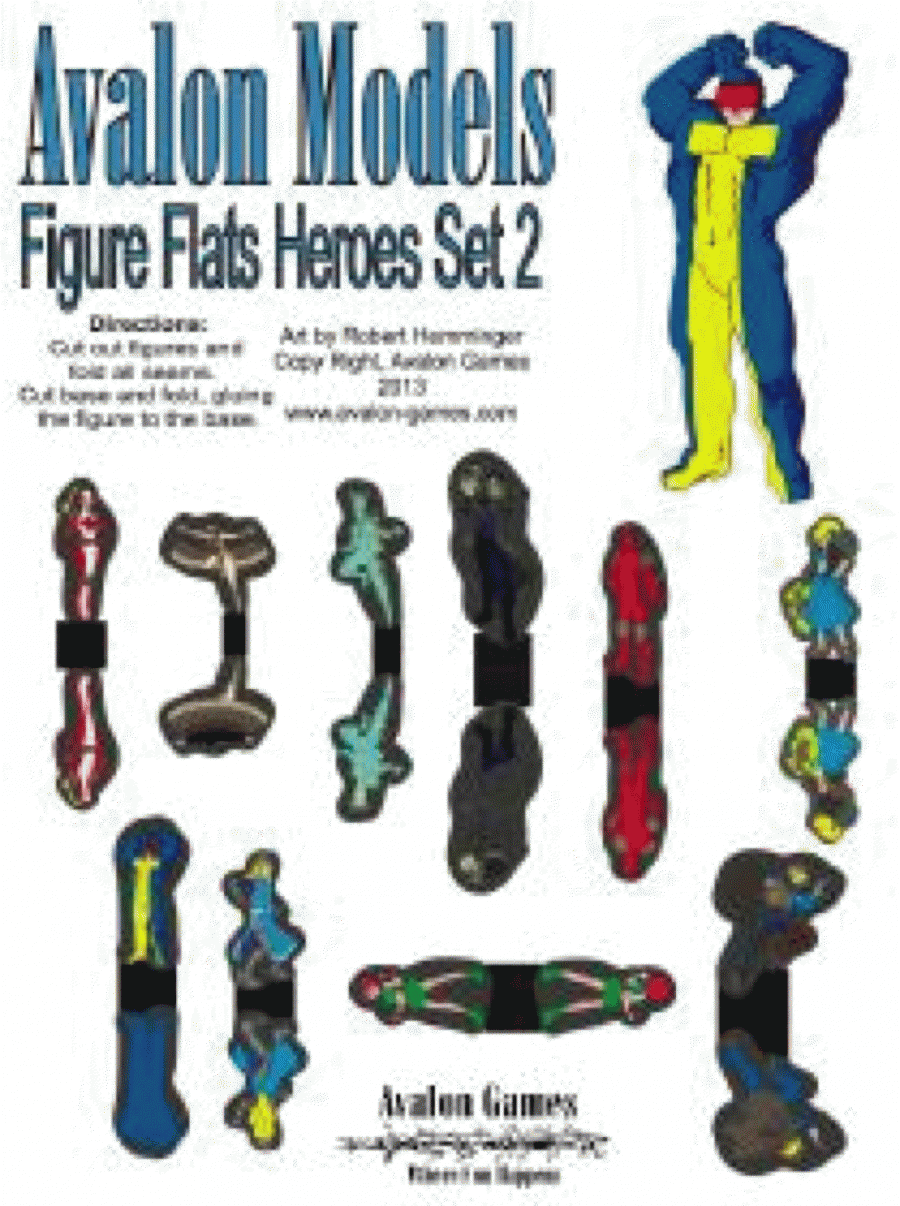 Avalon Models, Figure Flat Heroes Set 2 - Avalon Game Company | Avalon ...