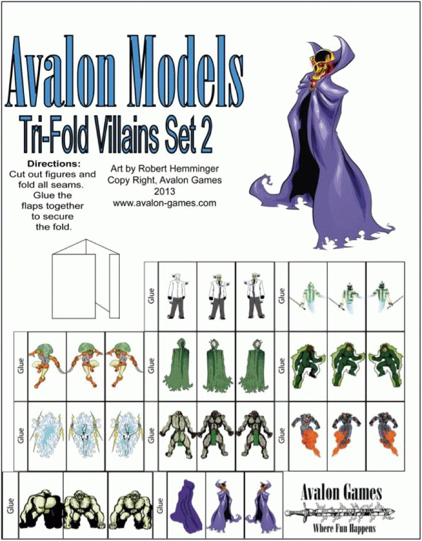 Avalon Models, Tri-Frame Villains Set 2 - Avalon Game Company | Avalon ...