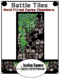 Battle Tiles, Mold Filled Cave Chambers - Avalon Game Company | Battle ...
