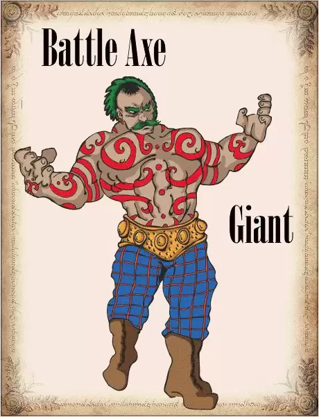 Battle Axe 3.0, Giants - Avalon Game Company | Tabletop Games | DriveThruRPG