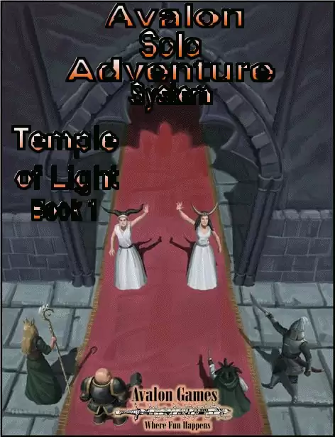 Avalon’s Solo Adventures System, Temple of Light Book 1 - Avalon Game ...