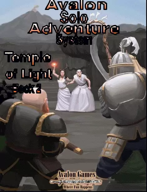 Avalon’s Solo Adventures System, Temple of Light Book 2 - Avalon Game ...