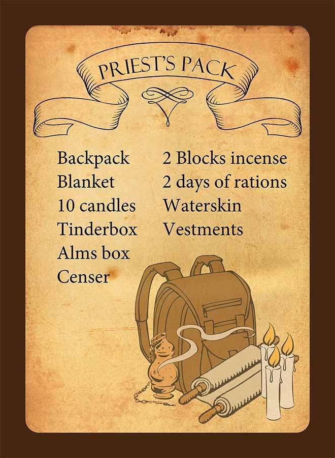 Equipment Pack Reference Cards (5th Edition) - Darkplane | DriveThruRPG