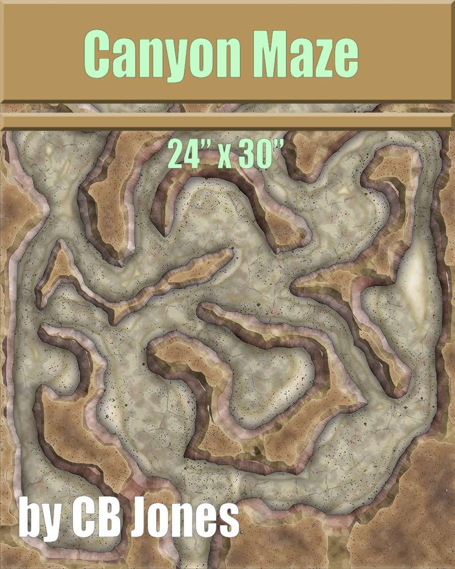 Canyon Maze 24x30 - CB Jones | DriveThruRPG