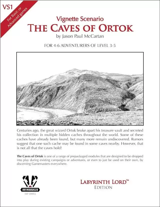 VS1 - The Caves of Ortok - Labyrinth Lord Edition - InfiniBadger Press ...