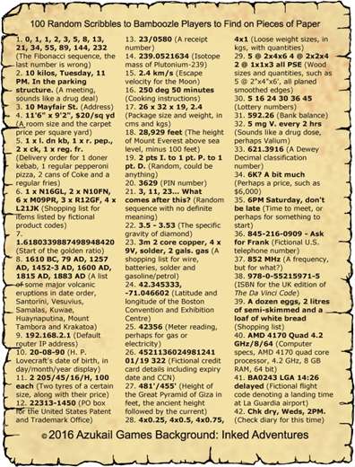100 Random Scribbles to Bamboozle Players to Find on Pieces of Paper ...