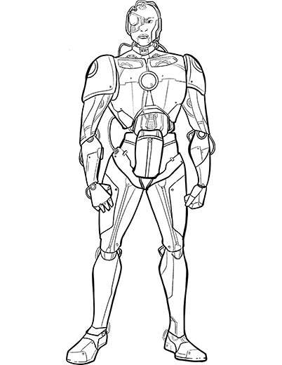 Filler Art – Clockwork Cyborg - Azukail Games | Stock Art | DriveThruRPG