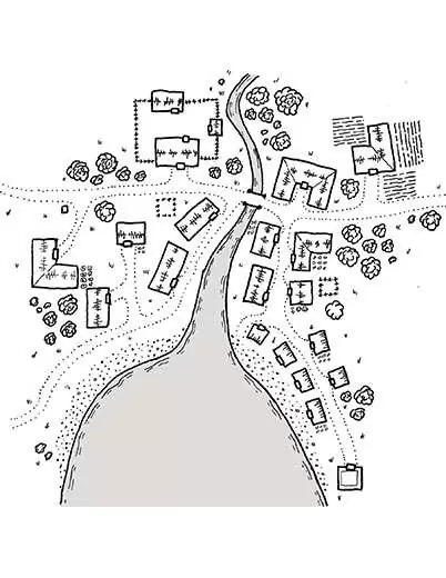 Map - Village 2 - Azukail Games | Stock Art | DriveThruRPG