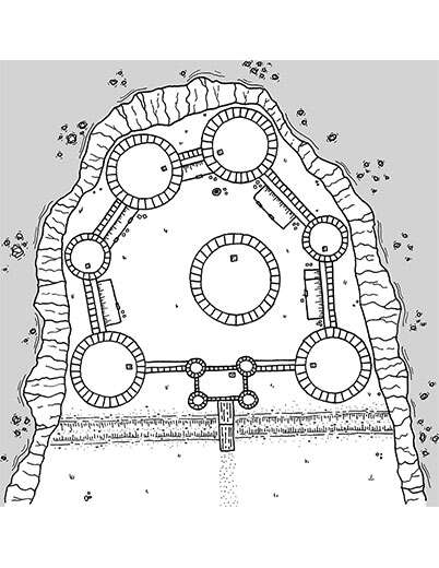 Map – Coastal Fort - Azukail Games | Stock Art | DriveThruRPG