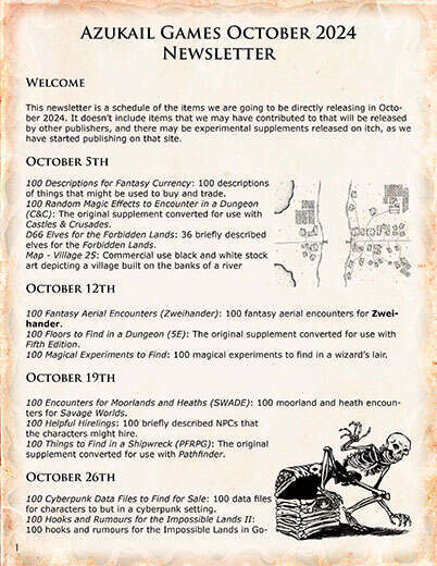 Azukail Games October 2024 Newsletter - Azukail Games | Newsletter ...