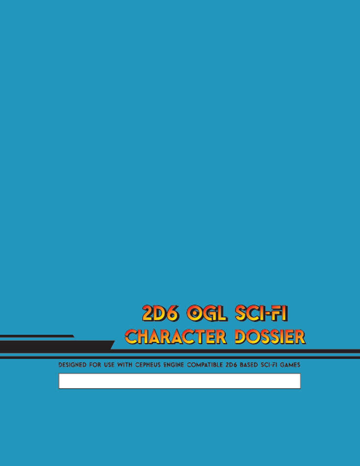 Cepheus Engine Character Dossier Pages - Sleeping Griffon Productions | DriveThruRPG