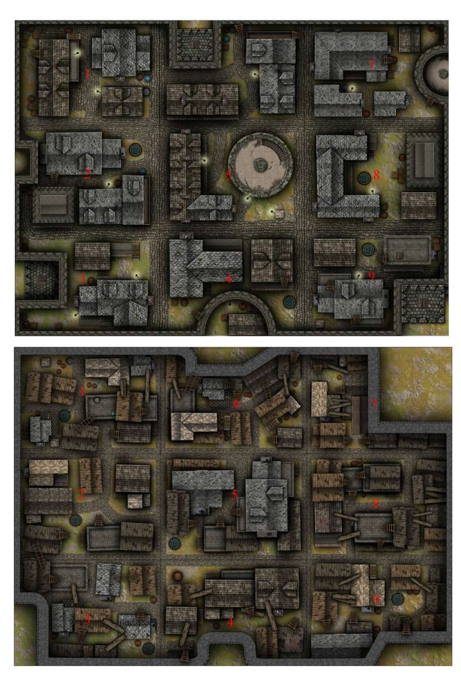 Rooftops and Alleyways Battlemaps [BUNDLE] - SPQR Games | DriveThruRPG