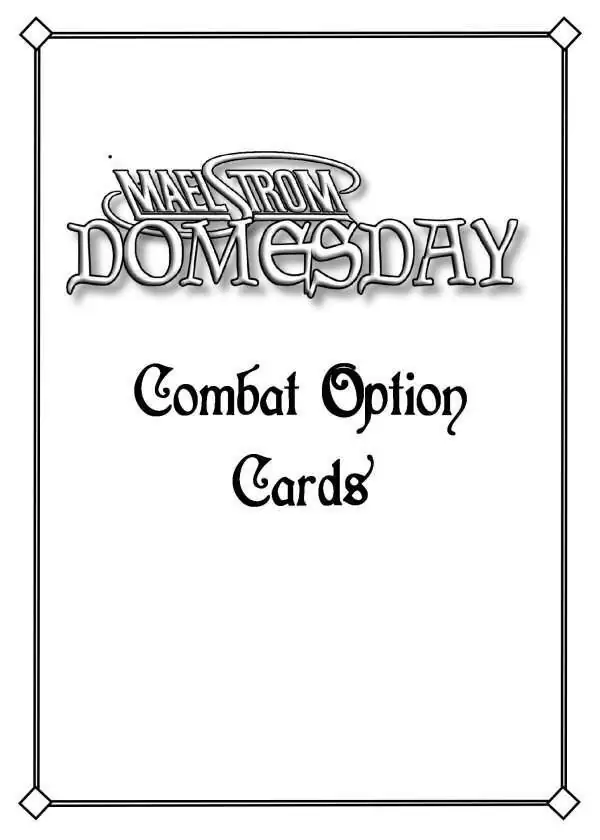 Maelstrom Domesday Combat Option Cards - Arion Games | Maelstrom ...