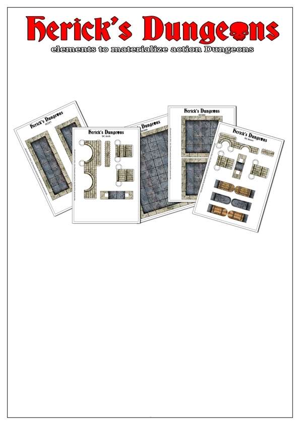 Dungeon Rooms - Herick's Dungeons | Herick's Dungeons | DriveThruRPG