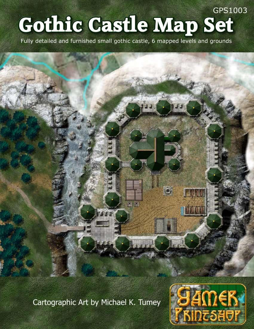 Gothic Castle Map Set - Gamer Printshop | Fantasy Map Sets | DriveThruRPG