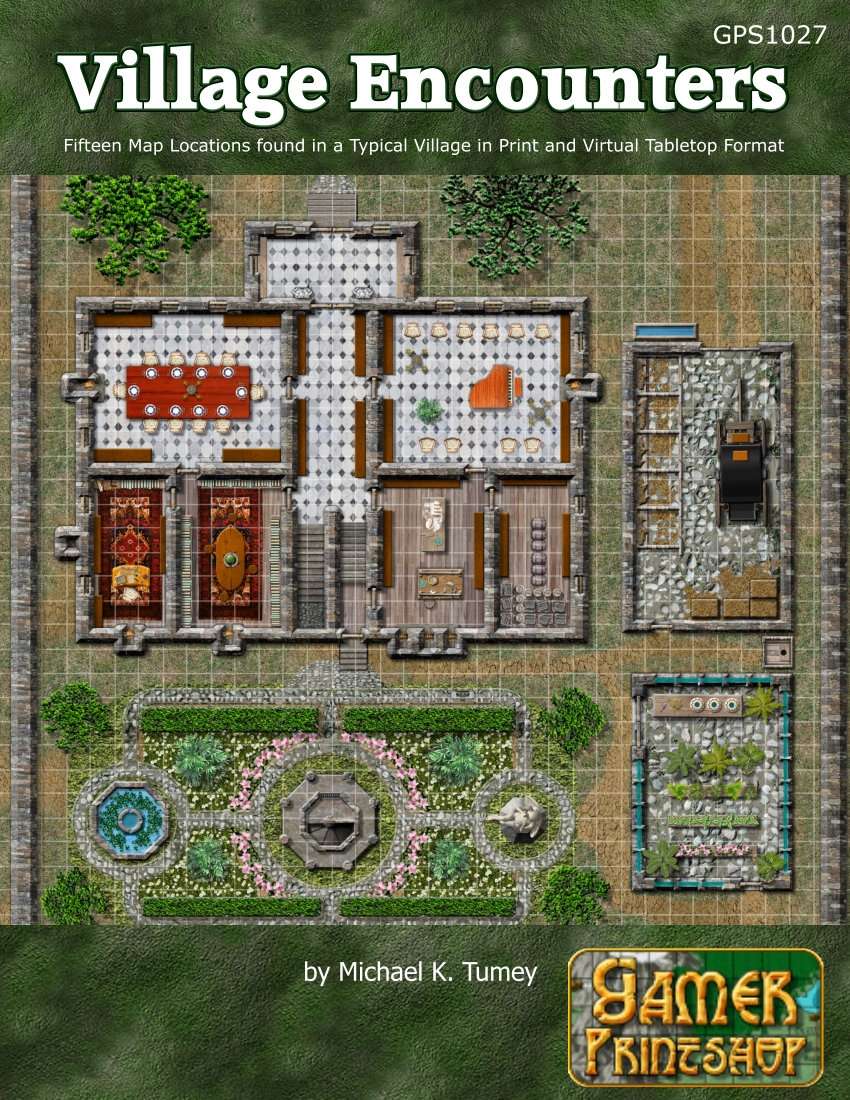 Village Encounters Map Set - Gamer Printshop | Fantasy Map Sets ...