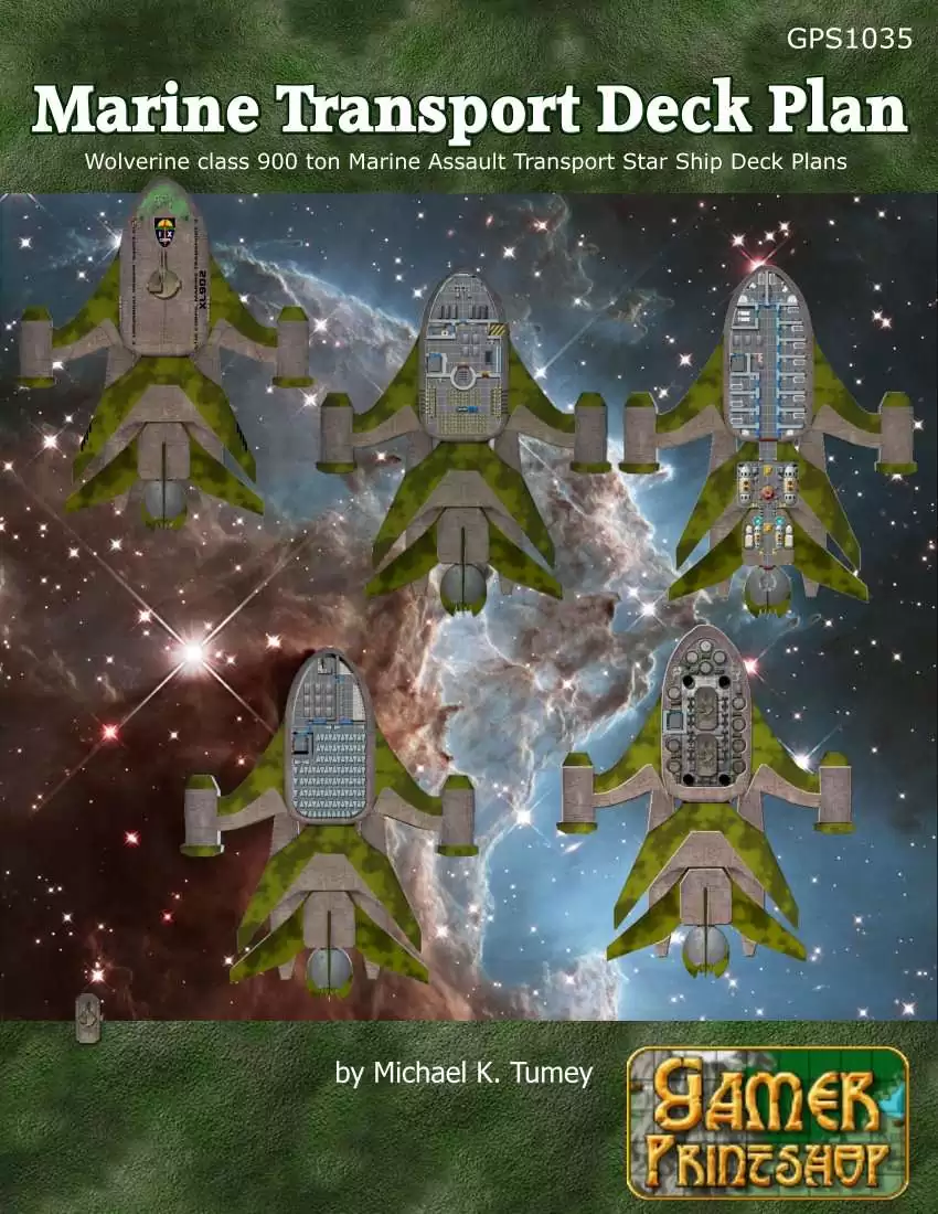 Wolverine class Marine Assault Transport Deck Plans - Gamer Printshop ...