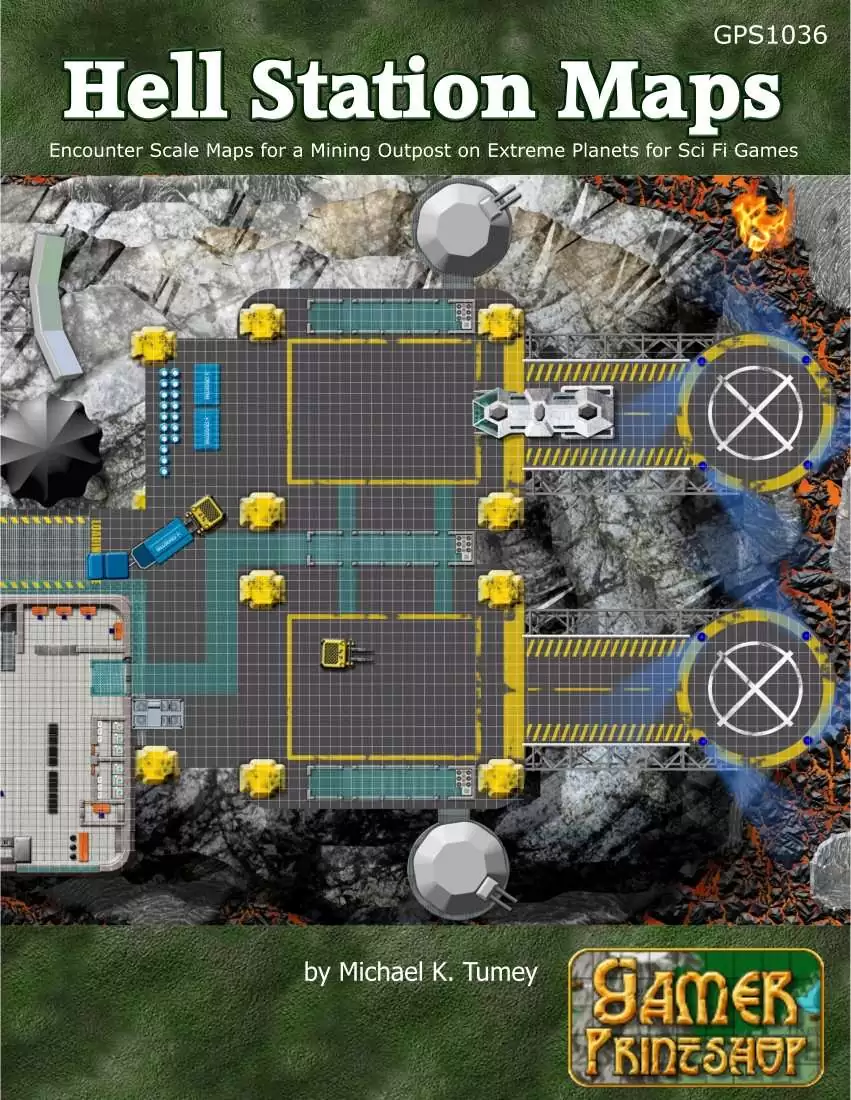 Hell Station Mine Outpost Map Set - Gamer Printshop | Sci-Fi Map Sets ...