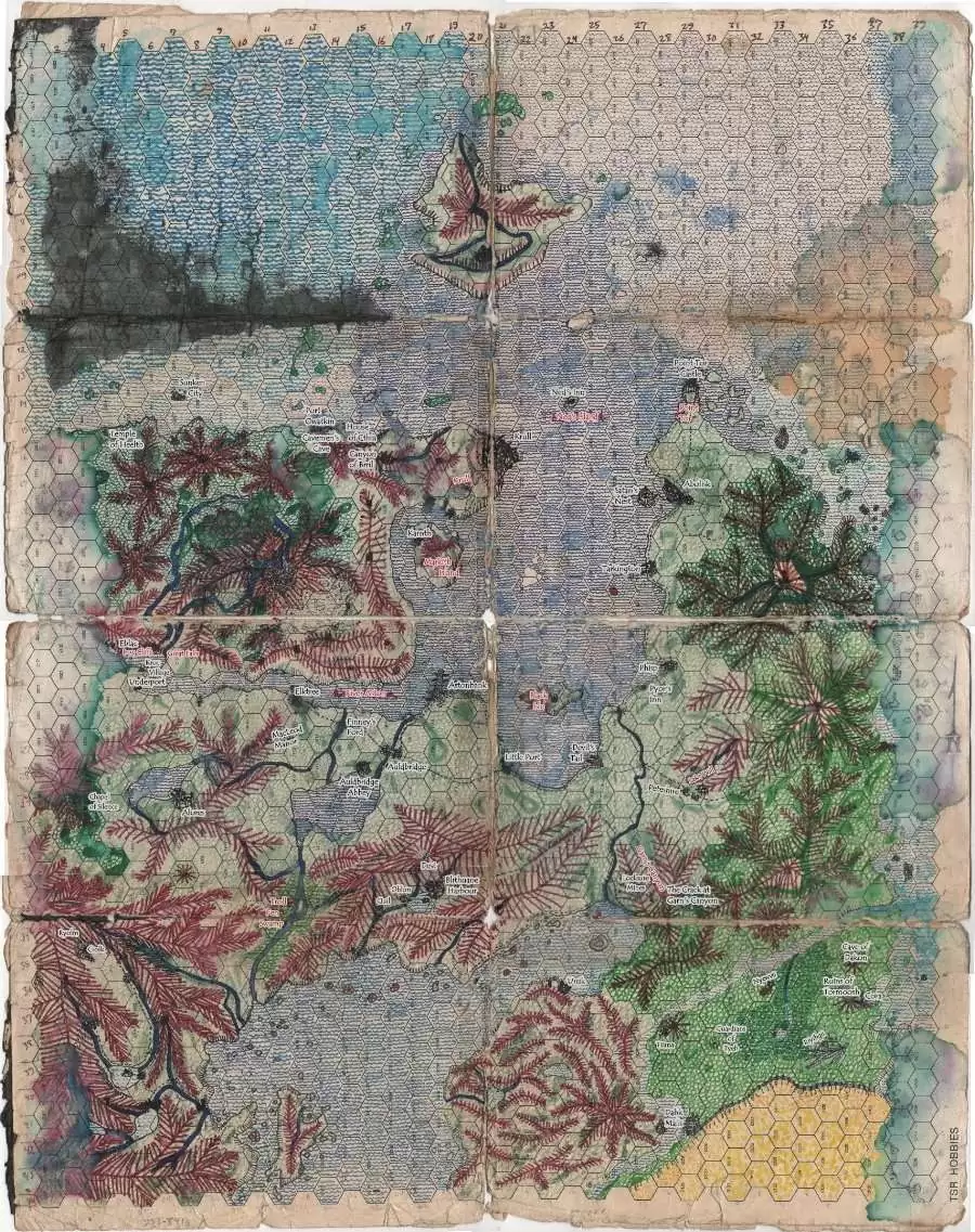 Krull Wilderness Map - Annotated - Direbane Publishing | DriveThruRPG