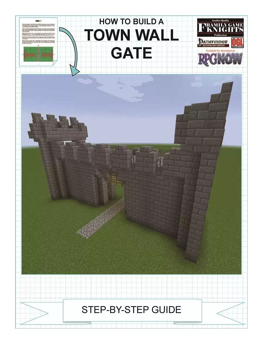 How To Build A Town Wall Gate - Framily Game Knights | DriveThruRPG