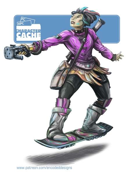 Character Cache - Cho Nakahara - Encoded Designs | Character Cache | DriveThruRPG