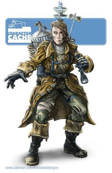Character Cache - Varsa Jay - Encoded Designs | Character Cache | DriveThruRPG
