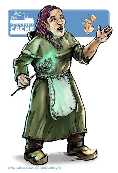 Character Cache - Corvestron Terrix - Encoded Designs | Character Cache | DriveThruRPG