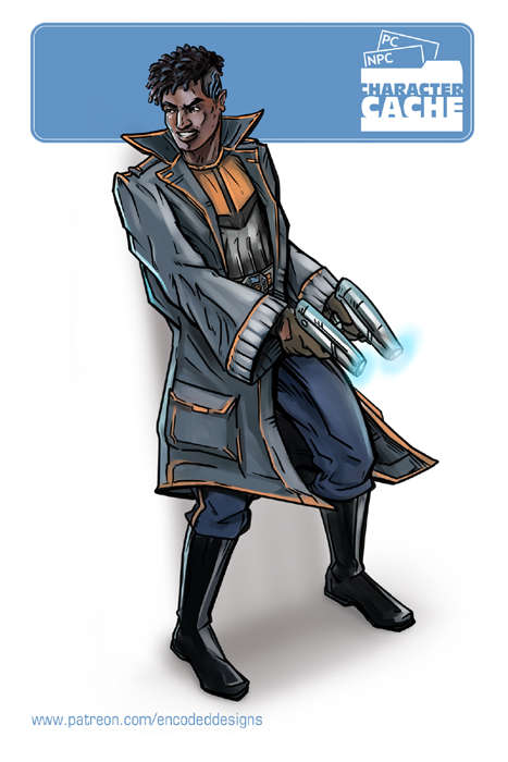 Character Cache - Darnell Wilson - Encoded Designs | Character Cache | DriveThruRPG