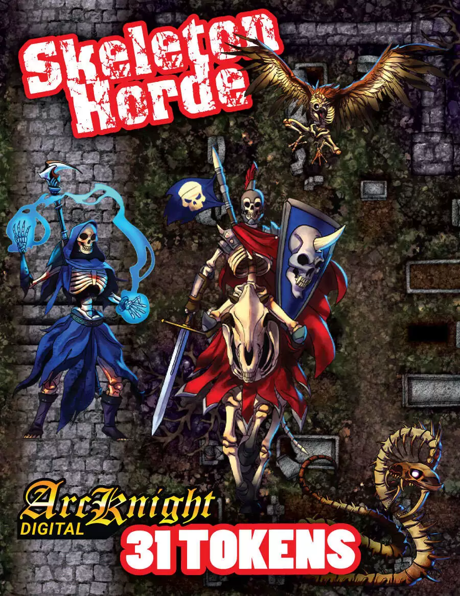 Arcknight Tokens: Skeleton Horde - Arcknight | DriveThruRPG