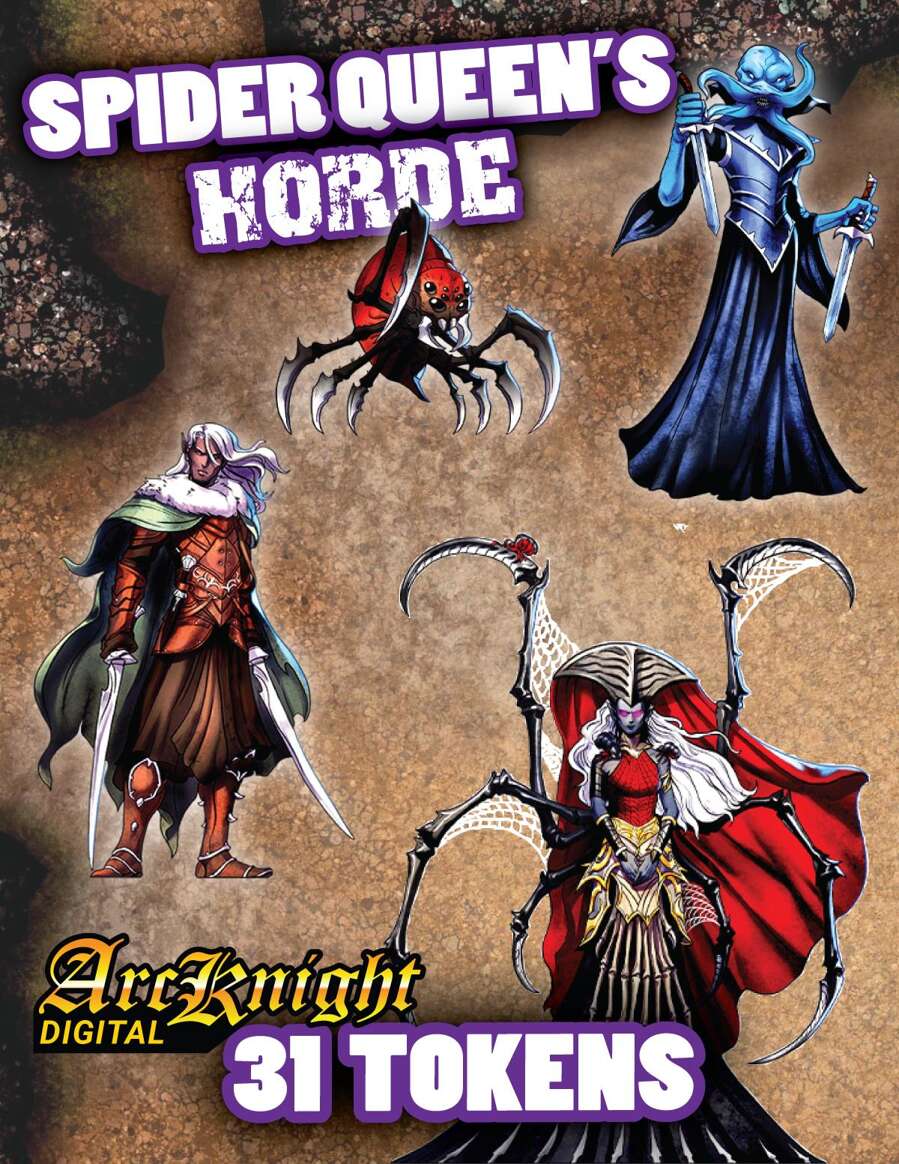Arcknight Tokens: Spider Queen's Horde - Arcknight | DriveThruRPG