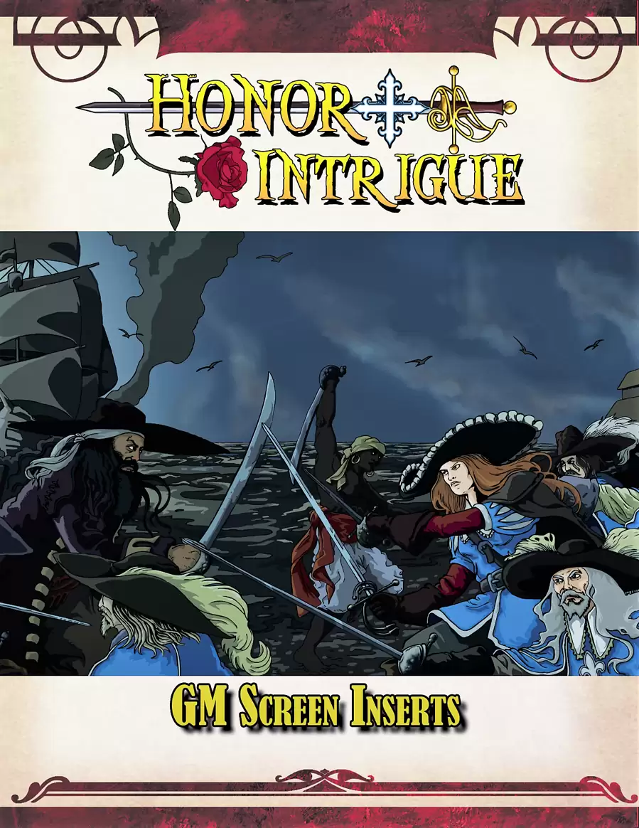 Honor + Intrigue: GM Screen Inserts - Basic Action Games | Honor ...