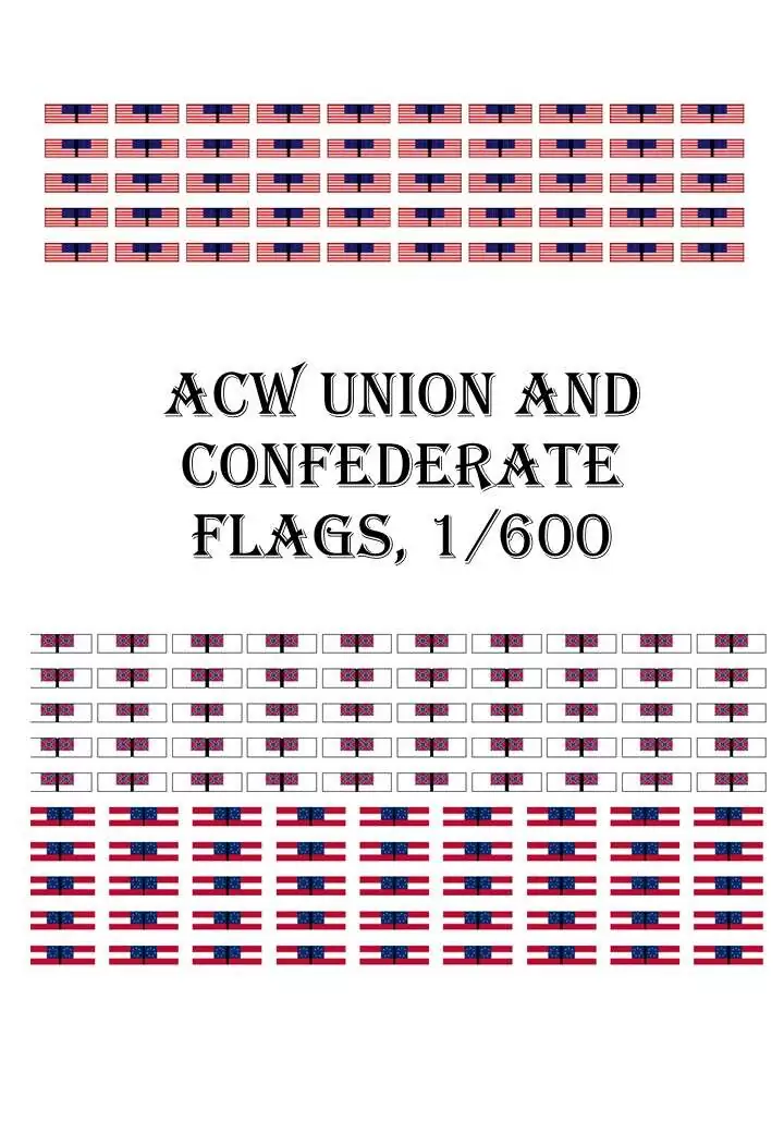 ACW Naval Flags 1/600 - Long Face Games | DriveThruRPG