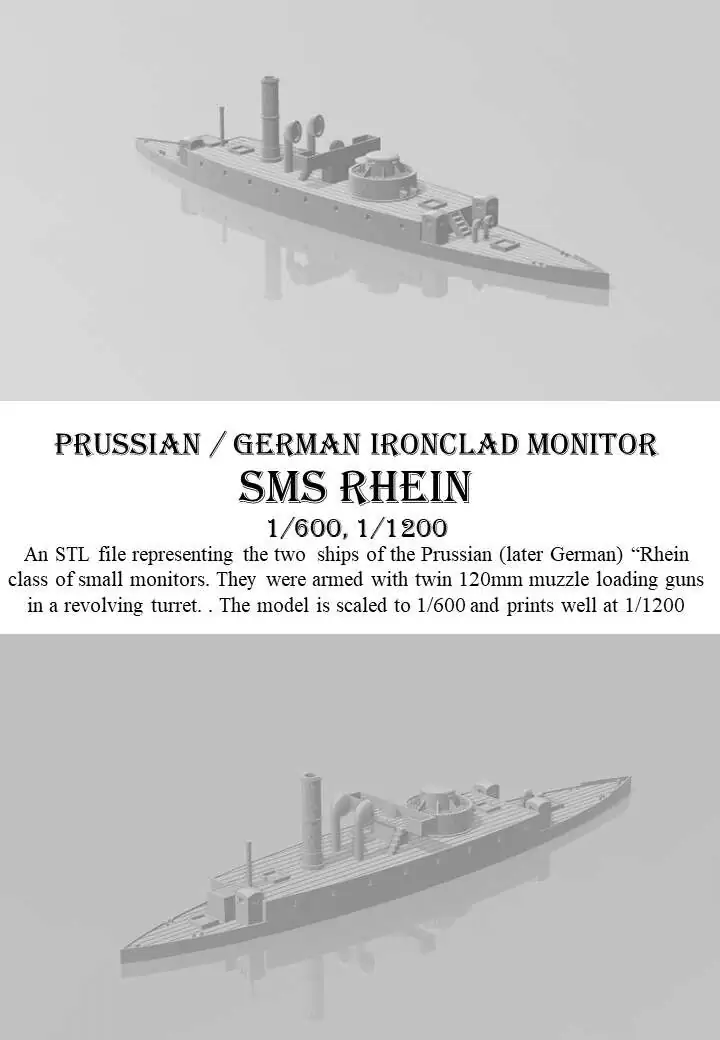 Prussian / German Monitor SMS Rhein - Long Face Games | DriveThruRPG