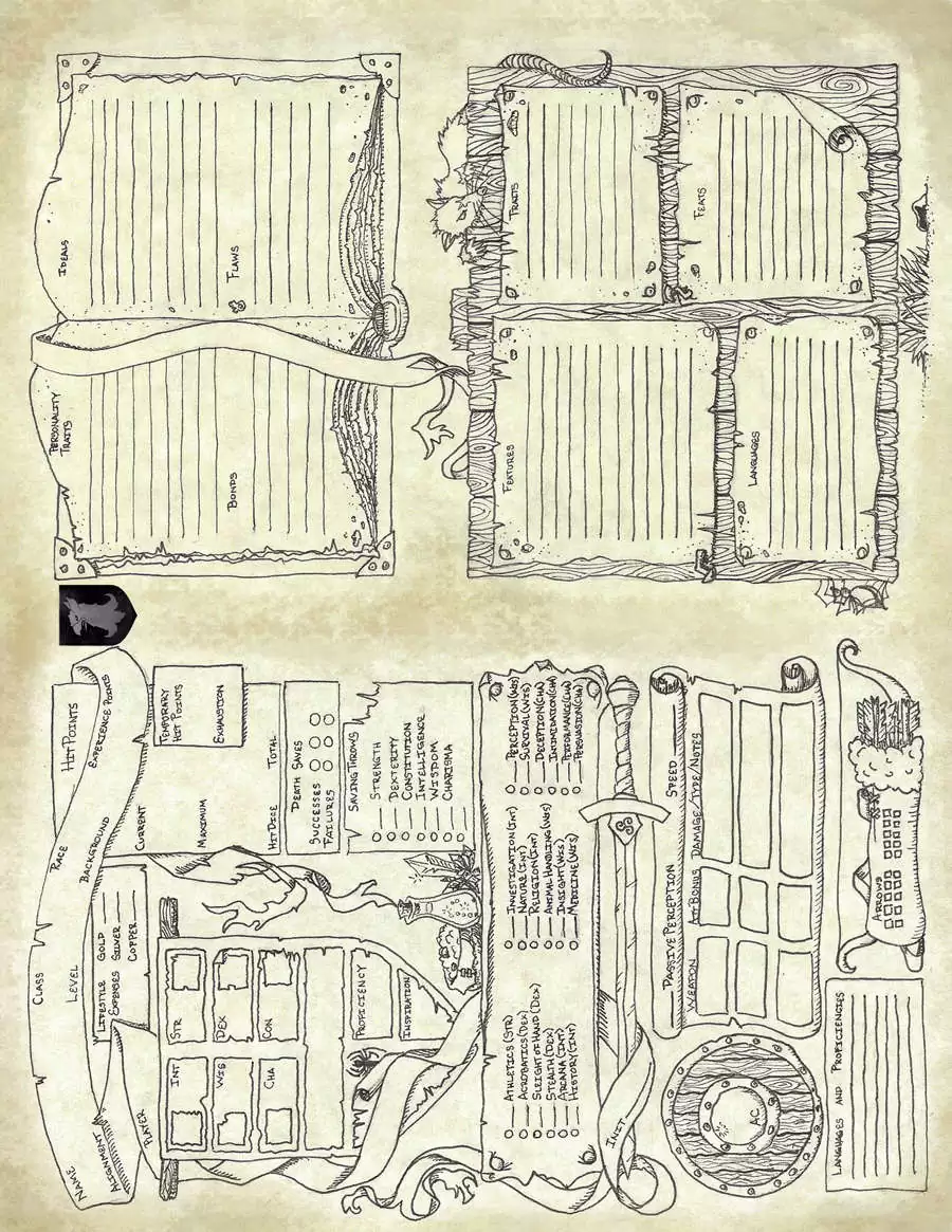 Skinner Games - Character Sheet - Skinner Games | Gaming Tools ...