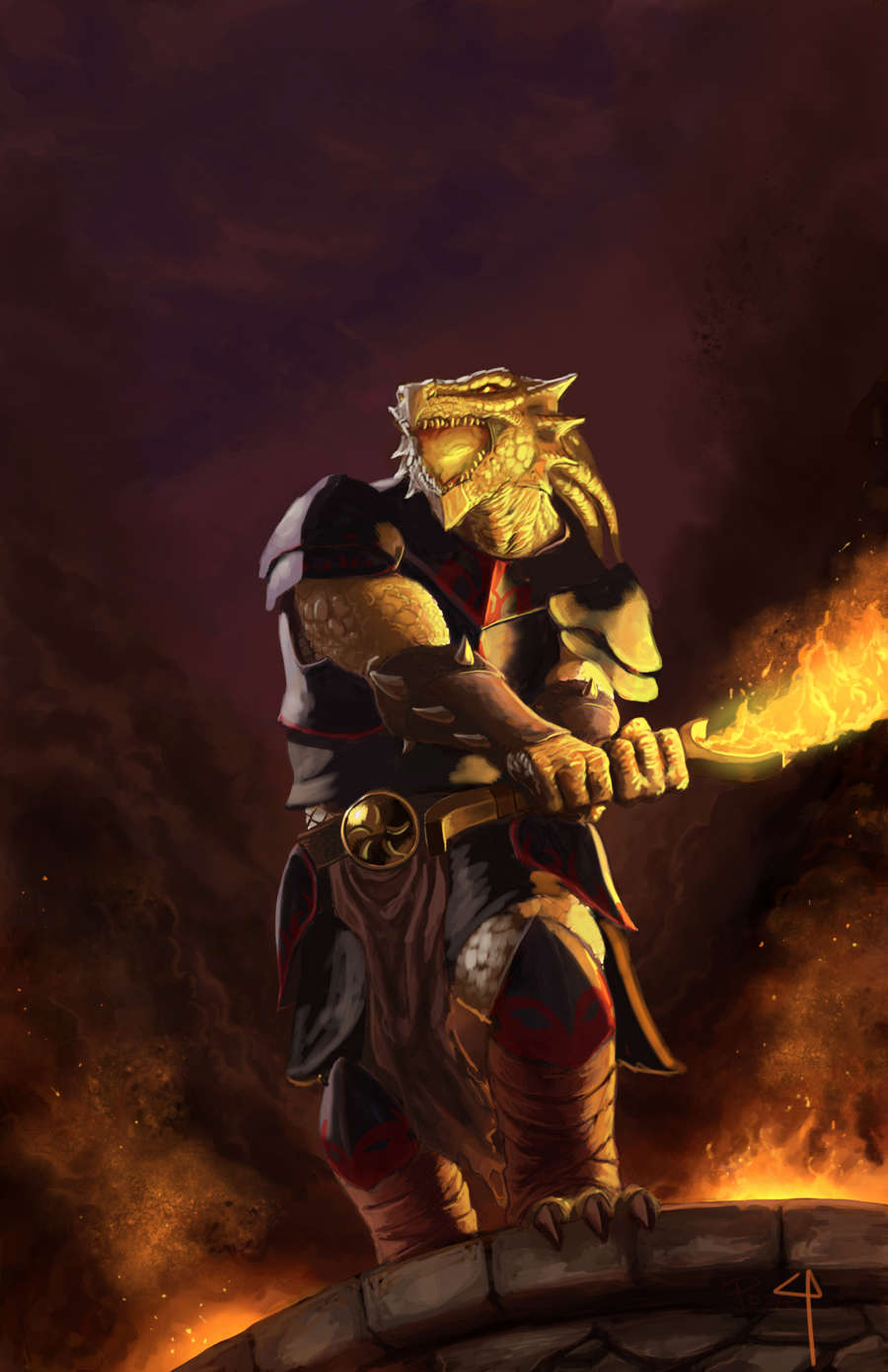 Pozas Prime: Dragonborn Chromatic Knight - Expeditious Retreat Press ...