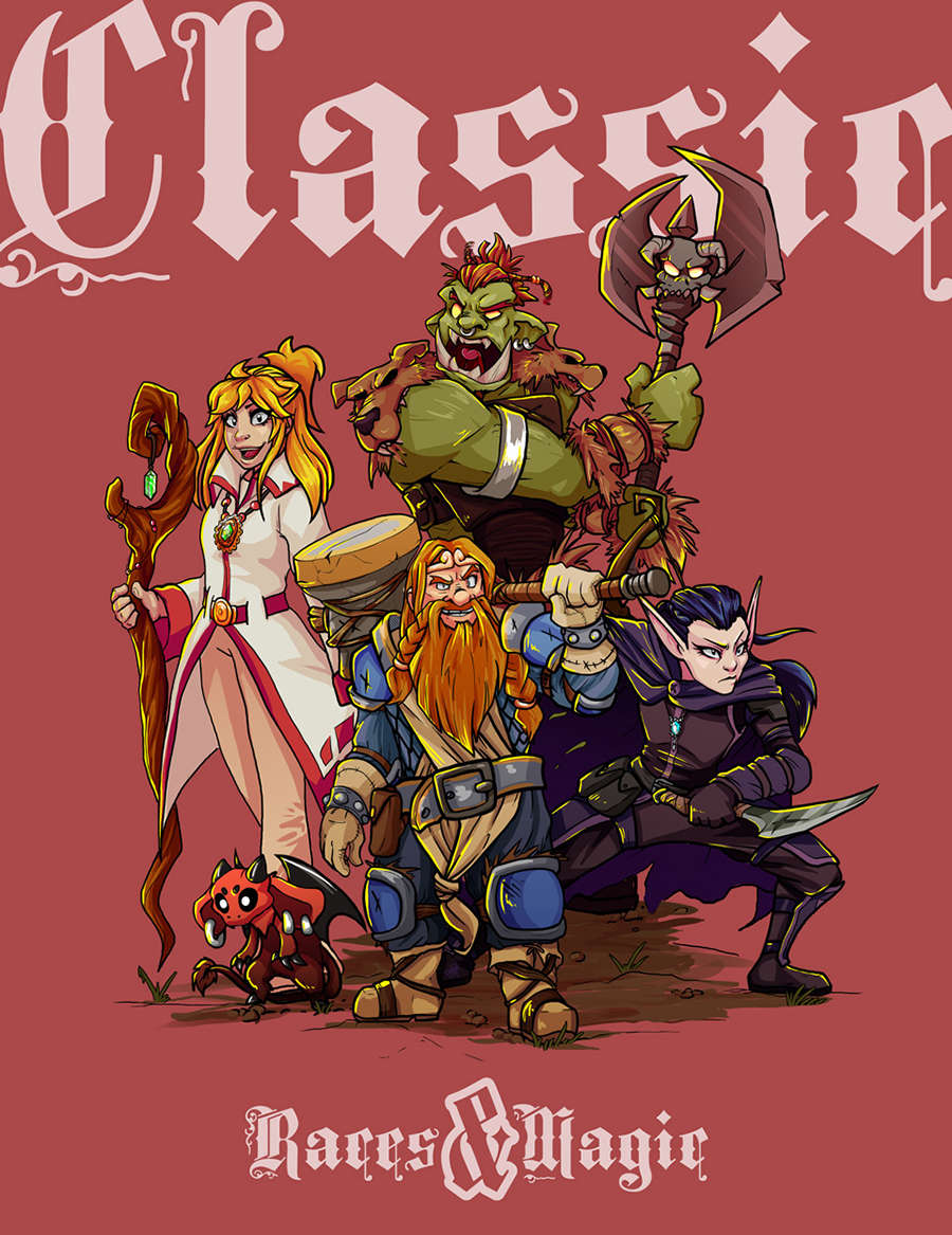 Fragged Kingdom: CLASSIC Races & Magic. - Design Ministries | DriveThruRPG