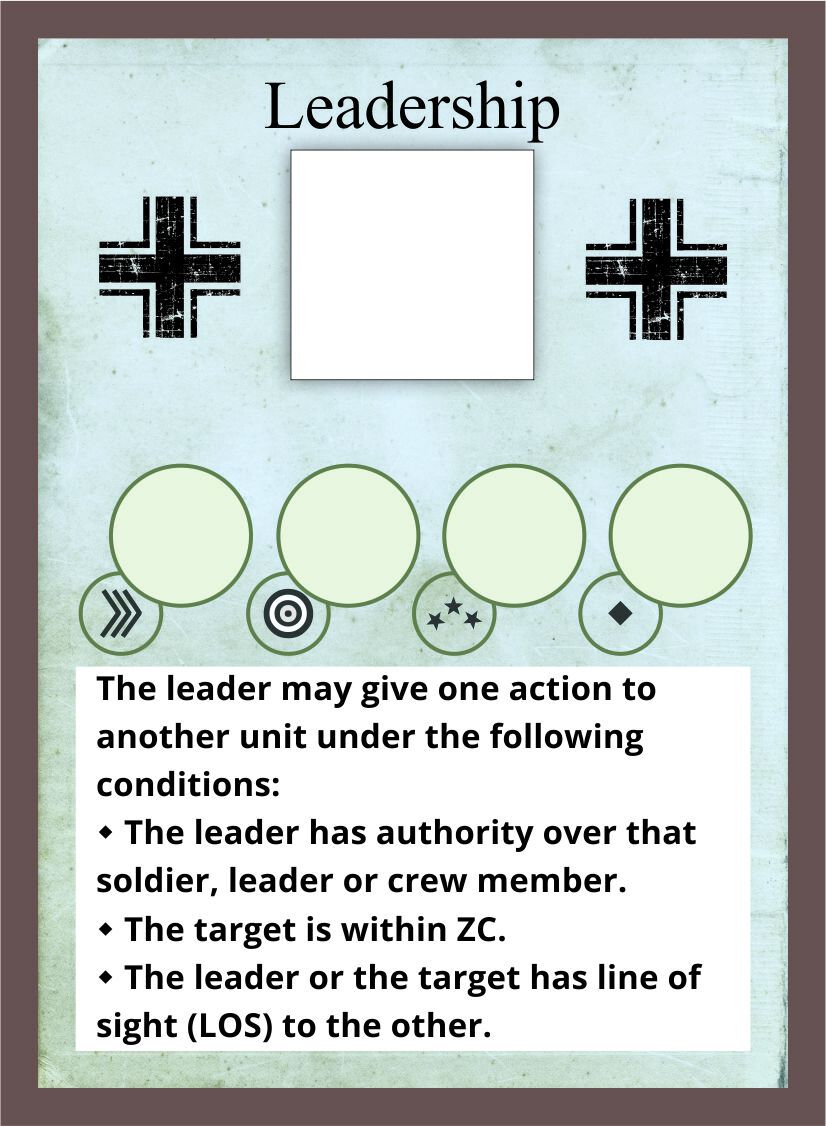 The Face of Battle: German Blank Leadership Card - Gammazon, Inc ...