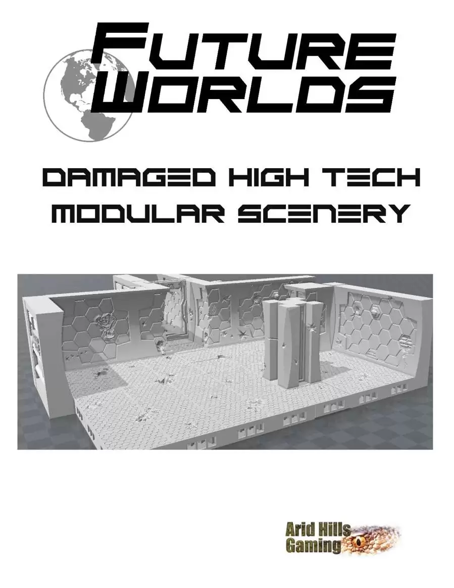Future Worlds: Damaged High Tech Modular Scenery Set - Arid Hills ...